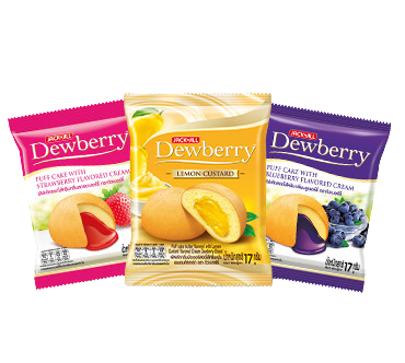 DEWBERRY SPONGE CAKE - SOFT SPONGE CAKE WITH UNIQUE FRUITY-FLAVORED CREAM