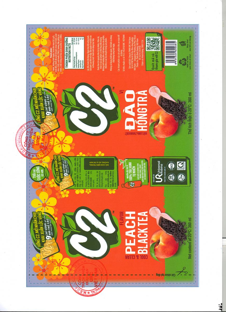 C2 BLACK TEA PEACH FLAVOR